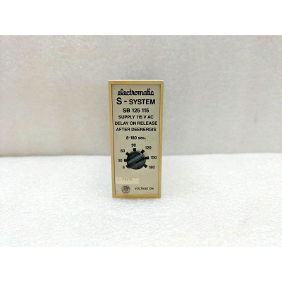ELECTROMATIC S-SYSTEM SB 125 115 延迟释放计时器 120VAC/45-65