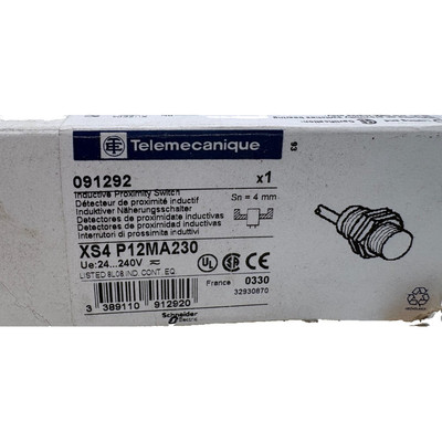 TELEMECANIQUE DETECTEUR DE PROXIMITE XS4 P12MA230 4mm x1