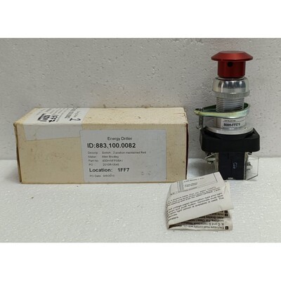 Allen-Bradley 800H-FPX6A1 Positions Druck / Zug Rote Kappe D