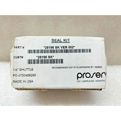 GILMORE VALVE 28196- SK 密封套件 适用于 1/4 英寸 SAE SHUTTLE