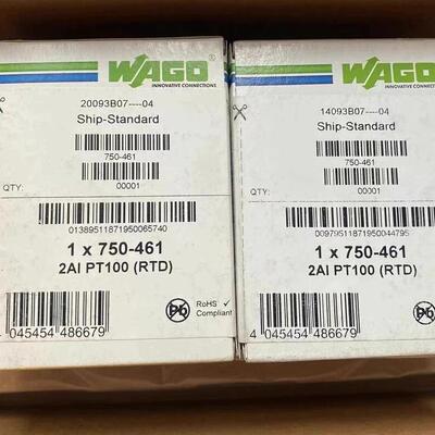 750-461 工控模块 WAGO万可 2AI PT100 RTD议价维修