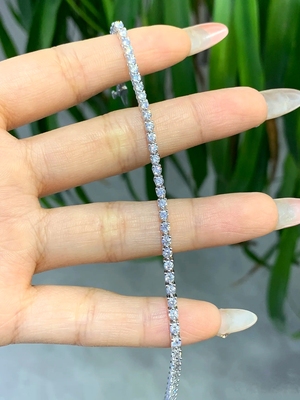 5分培育钻石网球手链18k金 lab grown diamond tennis bracelet