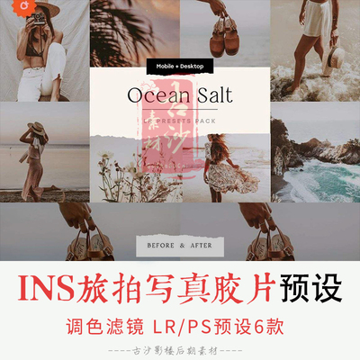 0133-LR PS预设 INS旅拍人像写真胶片Lightroom预设手机APP预设