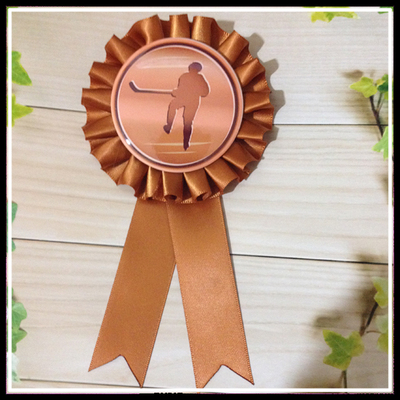 铜奖  银奖  金奖  奖励丝带胸花 胸前佩饰  表彰颁发礼品