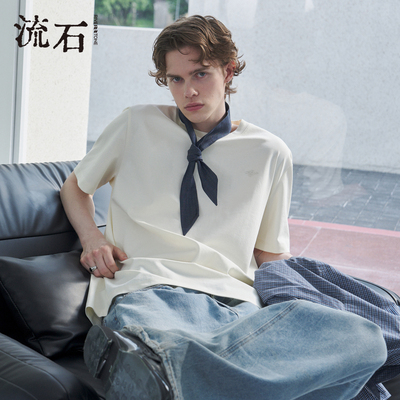 商场同款流石男装印花短袖T恤衫