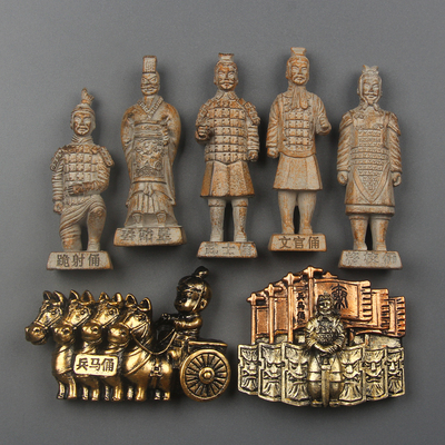 陕西西安秦始皇兵马俑树脂冰箱贴