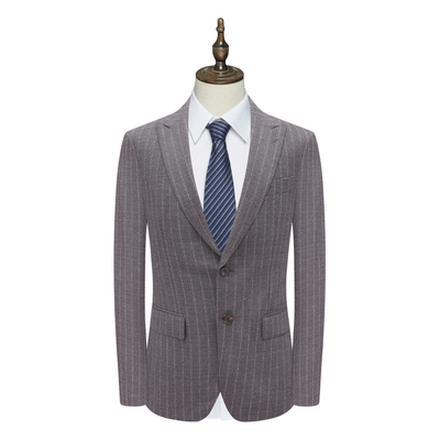 B1560鸟男式春秋西服 绵羊毛两粒扣双开衩商务西装 223234