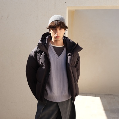 HOPECONCEPT充气小面包 你的舒适区超轻加厚廓形龟背羽绒服24239