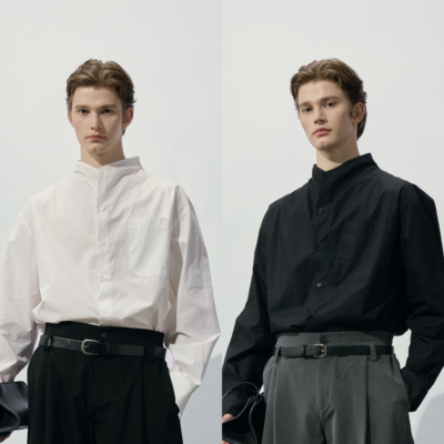 HOPECONCEPT时髦法式松弛感 氧气boy氛围感廓形立领衬衫#25135