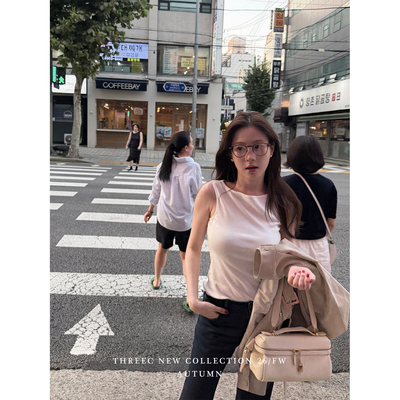 三喜threec100%婴儿棉/私服背心