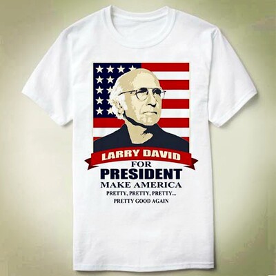 LARRYDAVIDFORPRESIDENT个性DIYTee衣服T-ShirtT恤