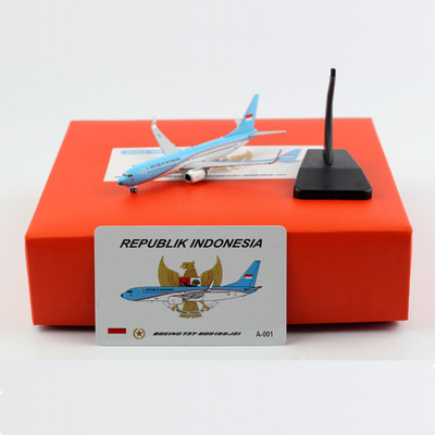 合金飞机模型印尼空军B737