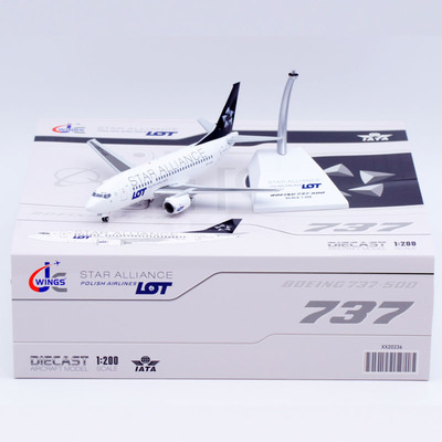 合金飞机模型波兰航空B737
