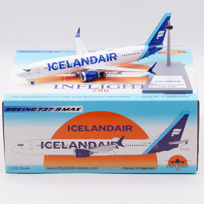 Inflight 1:200 飞机模型 合金 冰岛航空 波音 B737-9 MAX TF-ICC
