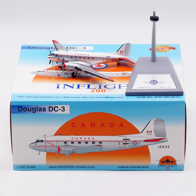 Inflight 1/200 合金模型  麦道 DC-3 加拿大空军 12933