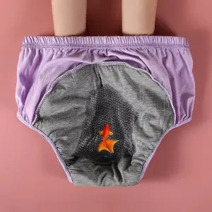 石墨烯隔尿裤老年人尿失禁纯棉高腰防漏裤尿床神器瘫痪人男女可洗