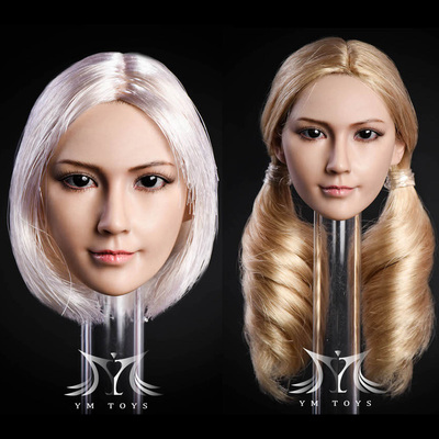 现货YMTOYS1/6女兵人偶头雕