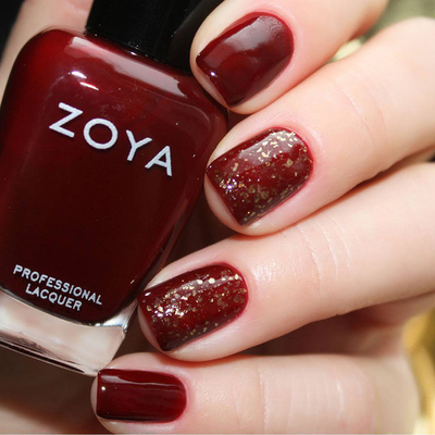 ZOYA10free金色玻璃纸顶油