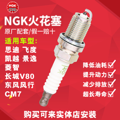 NGK镍合金火花塞BKR6E-11 2756适配哈弗H3乐骋和悦陆风X6东方之子