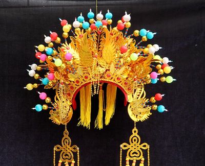 梨园世家2022塑料凤冠帽定做