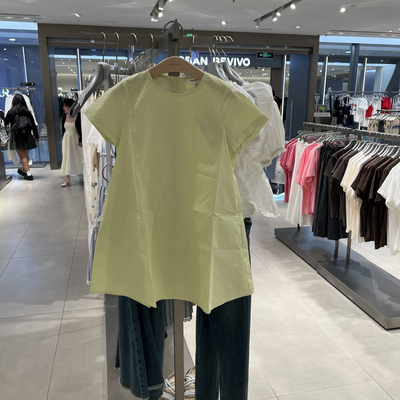 UR国内代购2025夏季女童简约休闲百搭棉质短袖连衣裙UGU750002