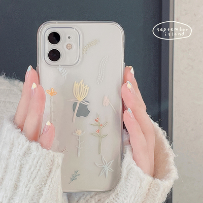 软胶iphone14小清新花朵
