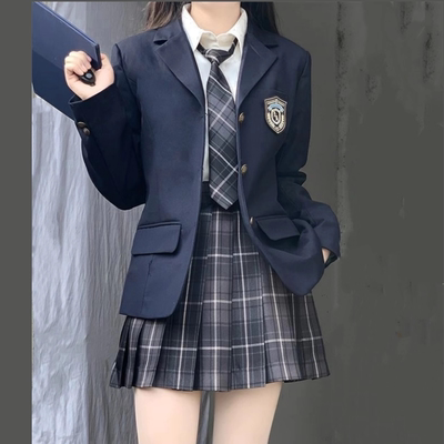 日系西装外套百搭款DK制服送徽章