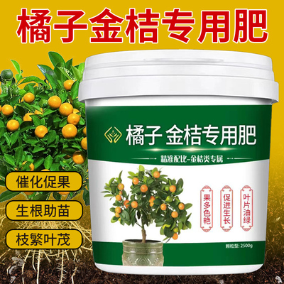 橘子金桔专用肥壮苗丰产颗粒缓释型生物肥料有机肥氮磷钾不烧根