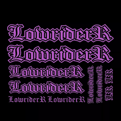 LOWRIDER 自行车架贴纸自行车架贴公路山地车架贴花车贴个性改色