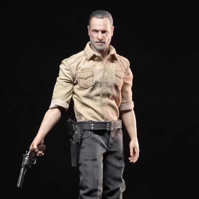 现货 Kraken Studio 瑞克 美剧行尸走肉僵尸杀手 6寸1/12可动人偶