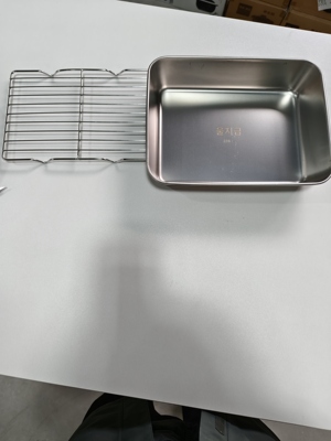 A101-韩式316不锈钢电解加厚托盘长方形蒸盘烤盘沥水沥水盘
