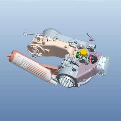 三轴五档商用车变速箱设计模型01200518三维图纸（prt格式）