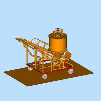铝液除渣小车模型三维图01200521（x_t格式）