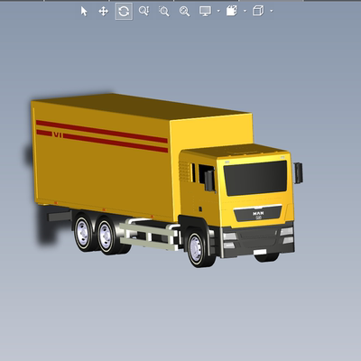 后八轮款卡车模型01200623三维图纸（CATPart文件格式）