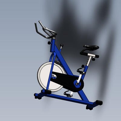 动感单车健身器材模型01200719三维图纸（STEP/SLDASM文件格式）