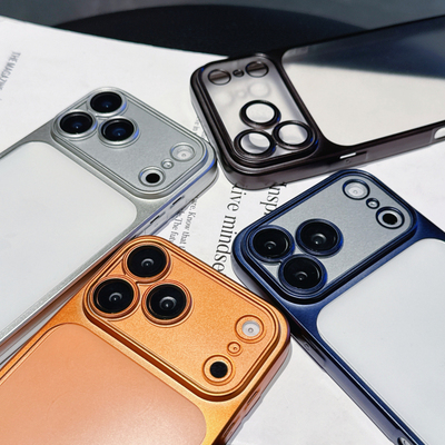 适用 苹果17 16 Pro Max 秒变17自带镜头电镀手机壳iPhone 15 14 13 12全包磨砂半透软壳保护套简约tpu 批 发