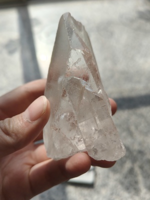 196克喜玛拉雅水晶柱原石 超美晶中晶共生