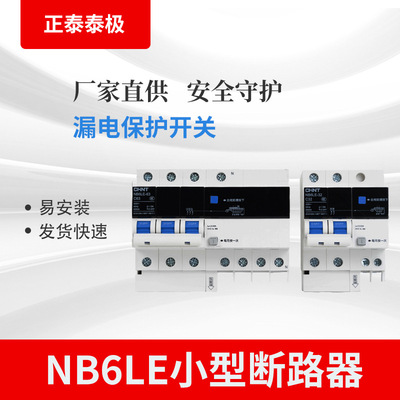正泰NB6LE系列 新品上市漏电开关微型断路器  家电插排短路保护器