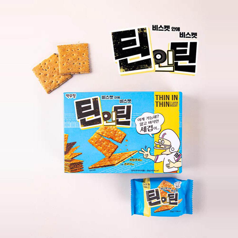 韩国进口LIKESKY叠叠脆夹心饼干酥脆巧克力味原味办公室休闲零食