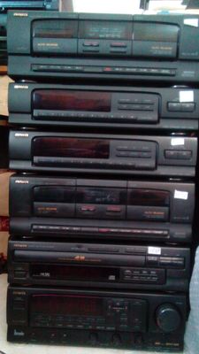 日本原装爱华 MX-Z3000，3100MHE 四分体组合音响主机部分，拆卖