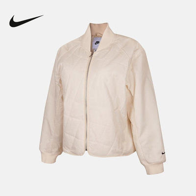 NIKE耐克棉衣外套女子2026春季薄棉服防风立领运动夹克IF0343-103