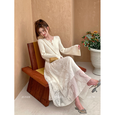 梦中丝绒百搭仙气连衣裙