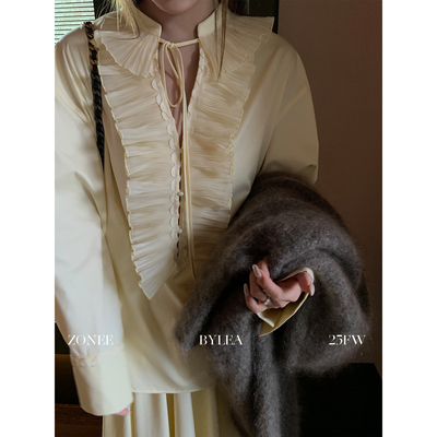 ZONEE/LEA宋亦雯花边衬衫