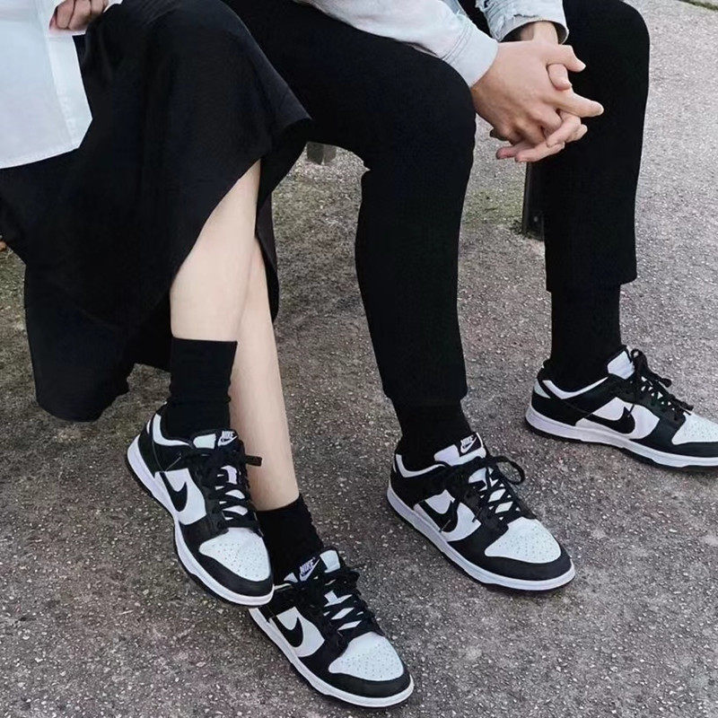 耐克 Nike Dunk Low黑白熊猫男女子低帮滑板鞋DD1503-101 DD1391_虎窝淘