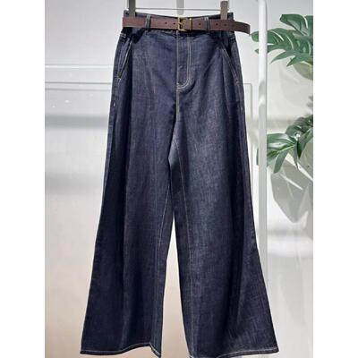 MM商场同款2026春季新款时尚宽松显瘦阔腿牛仔裤女长裤5H2150131