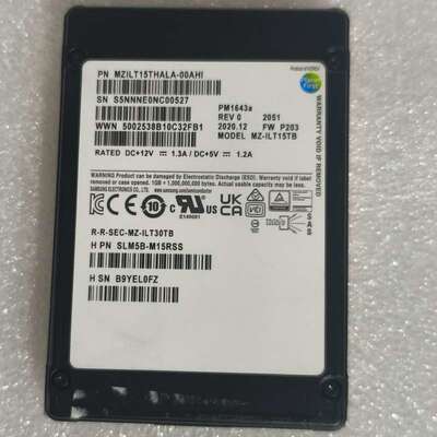 议价PM1643a 15.36TB 12G SAS可维修