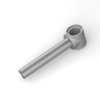 国产积木5713 兼容乐高小颗粒3L轴带一孔悬挂轴科技组MOC配件