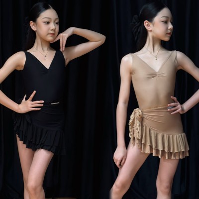 【正品】LEVEL舞服少儿拉丁舞服2026新款夏季无袖吊带短裙练功服