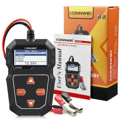 英文版KONNWEI KW208汽车蓄电池电瓶电阻检测仪battery tester