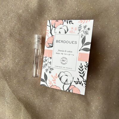 香港莎莎 BERDOUES freesia&coton小苍兰·棉花·羊绒木淡香水EDT